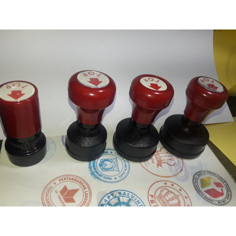 Jual STEMPEL CUSTOM BULAT/STEMPEL WARNA MURAH/CHEAP ROUND STAMP ...
