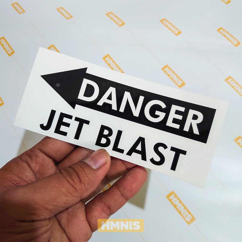 Jual Sticker Danger Jet Blast, Sticker Penerbang, Sticker Aviation ...