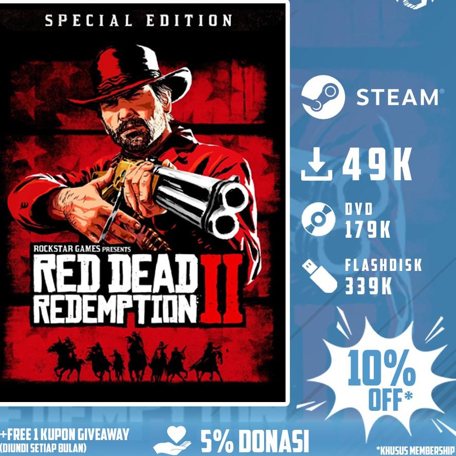 Jual RED DEAD REDEMPTION (RDR) 2 SPECIAL EDITION ORIGINAL PC | Shopee ...