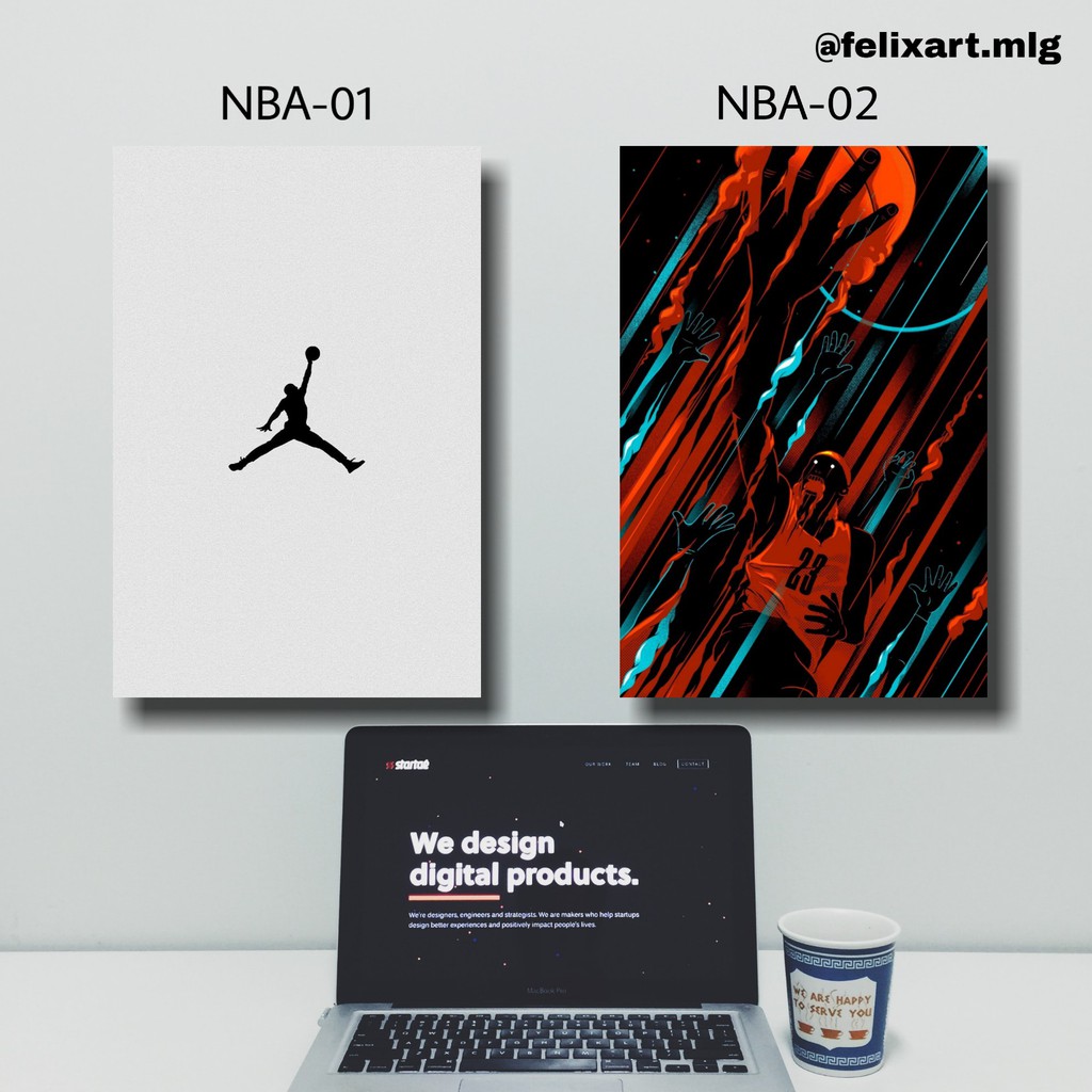 Jual Poster Panel NBA Frame Kayu Wall Decor Aesthetic | Shopee Indonesia