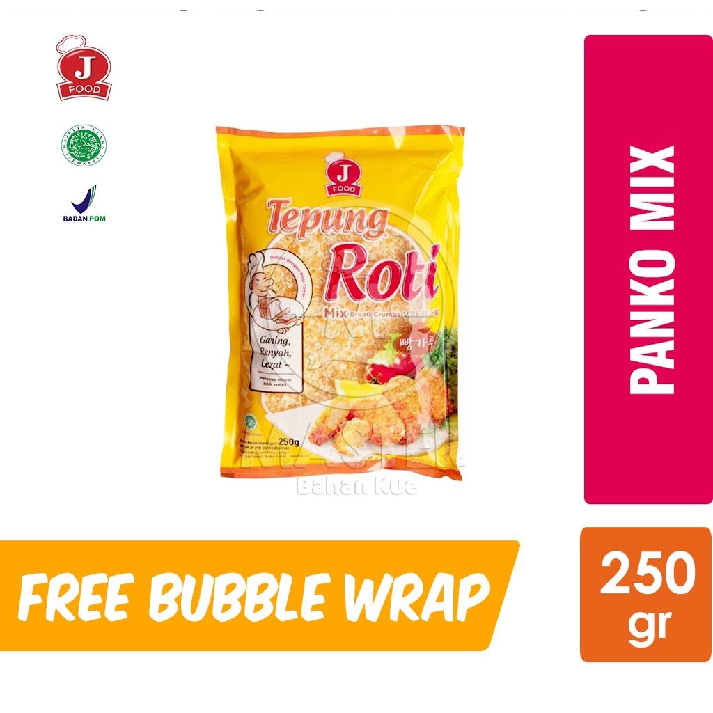 Jual Tepung Roti / Panko Mix / Panko White JFOOD [250 gr] | Shopee ...