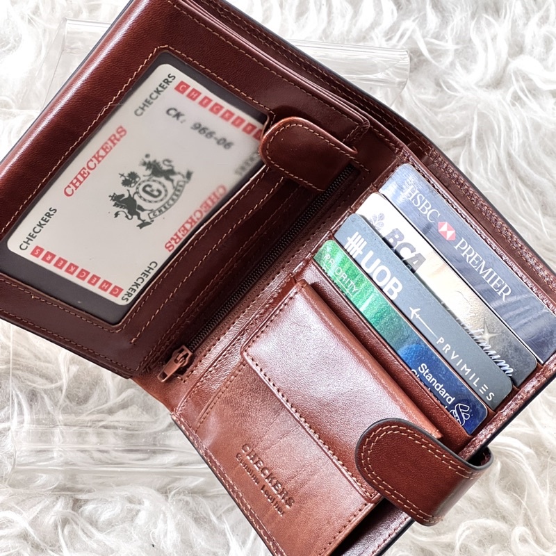 Jual WANG101 -- Dompet Kulit CHECKERS 06N Original | Shopee Indonesia