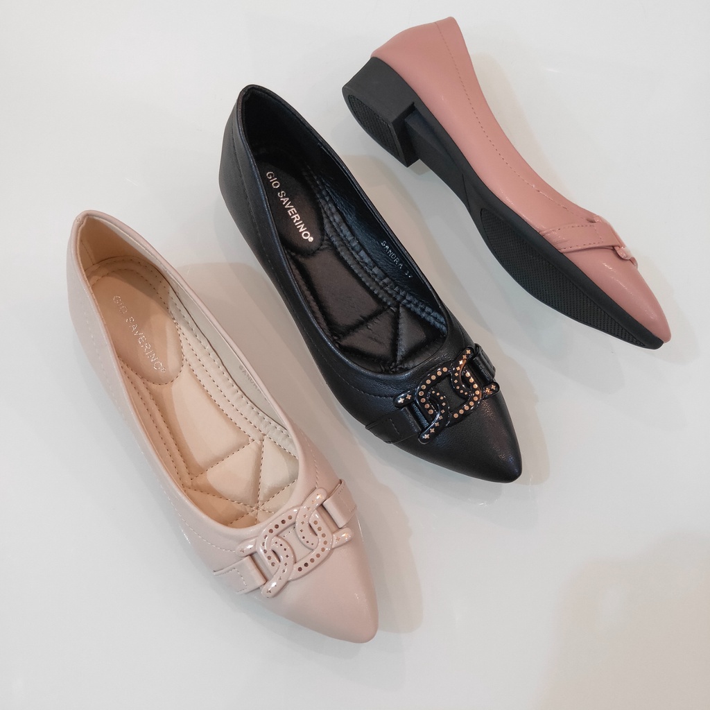 Jual Gio Saverino Sepatu Flat Wanita Flatshoes Mewah Elegan Sandra ...