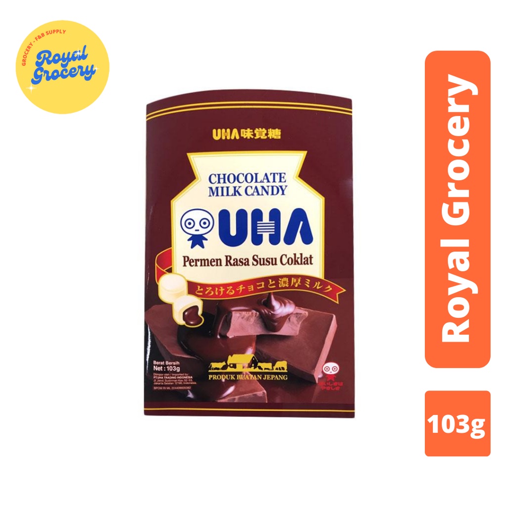 Jual UHA Permen Susu Coklat / Chocolate Milk Candy 103g | Shopee Indonesia