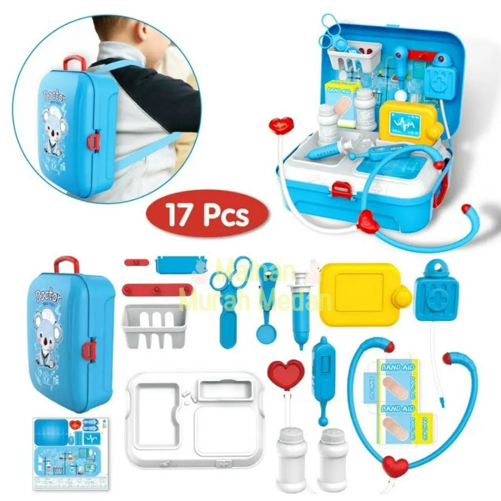 Jual M3 - Doctor Backpack Playset Mainan Edukasi Anak Koper Set Dokter ...