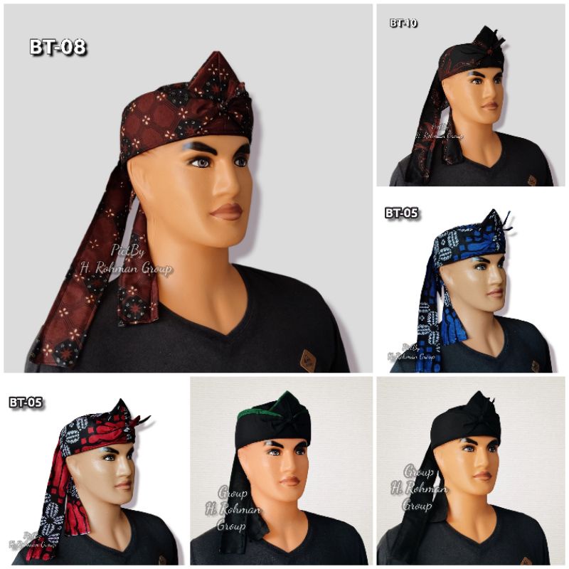 Jual BANGKON UDENG MOTIF BATIK IKET KEPALA IKET PRIA Iket Sunda Batik ...