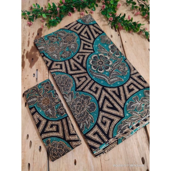 Jual KAIN BATIK WARNA HIJAU IJO BATIK PRINT TOSCA SERAGAM BRIDESMAID ...