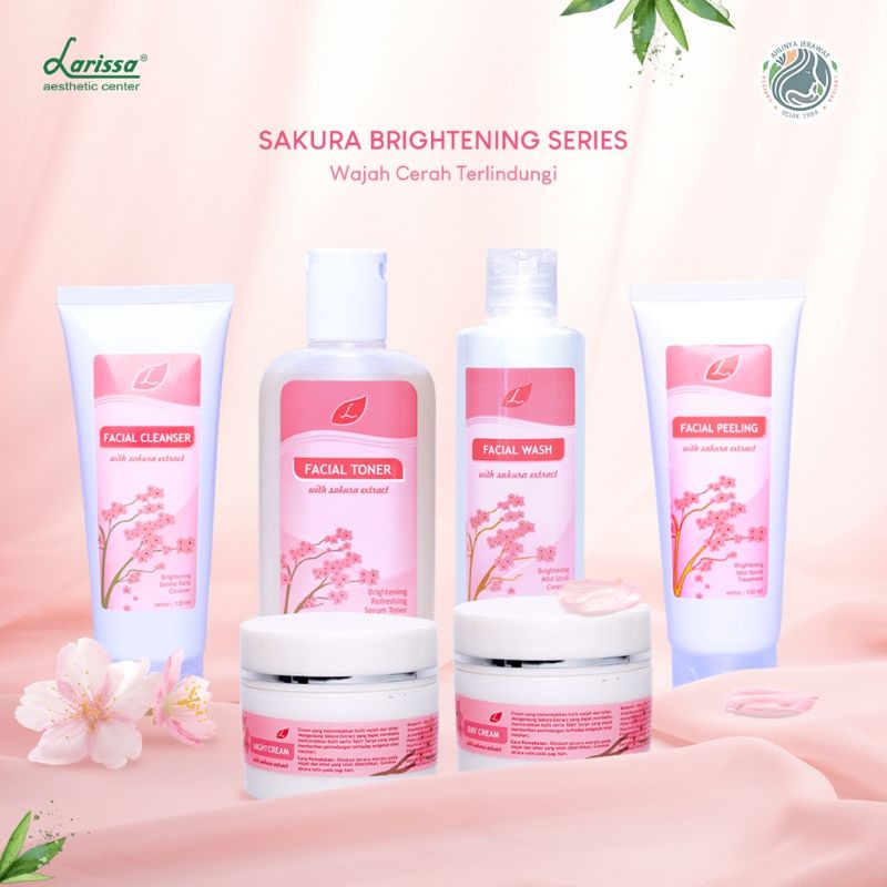 Jual Larissa facial foam sakura, cleanser, toner sakura | Shopee Indonesia
