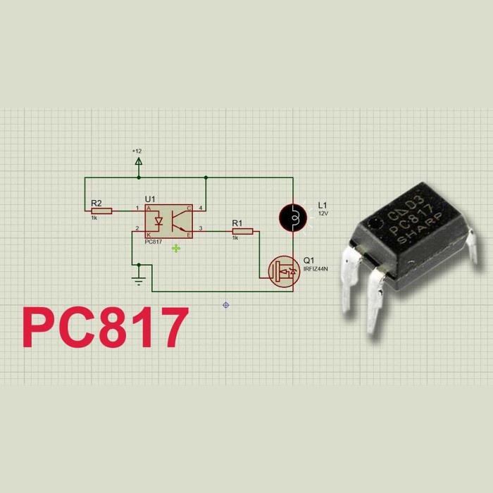 Jual A449 PC817 PC 817 SHARP Optocoupler Phototransistor Photocoupler DIP 4 | Shopee Indonesia