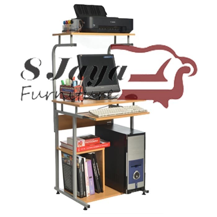 Jual Pinaplepan Meja Komputer Minimalis Huga 905 Beech Rak Laptop ...