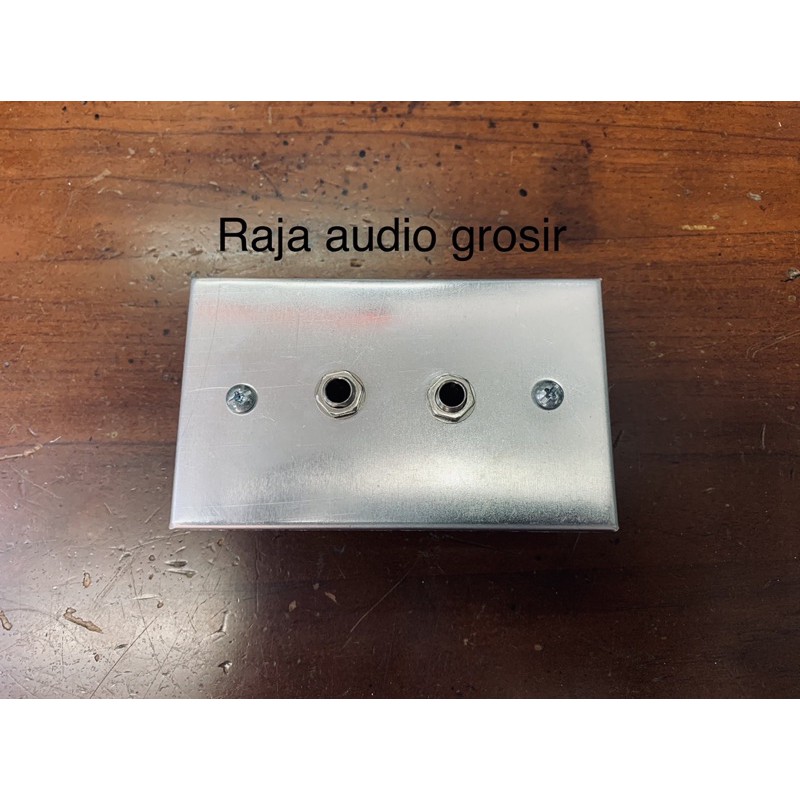 Jual Terminal panel mic jek akai tanam 2 channel jack akai box tembok ...