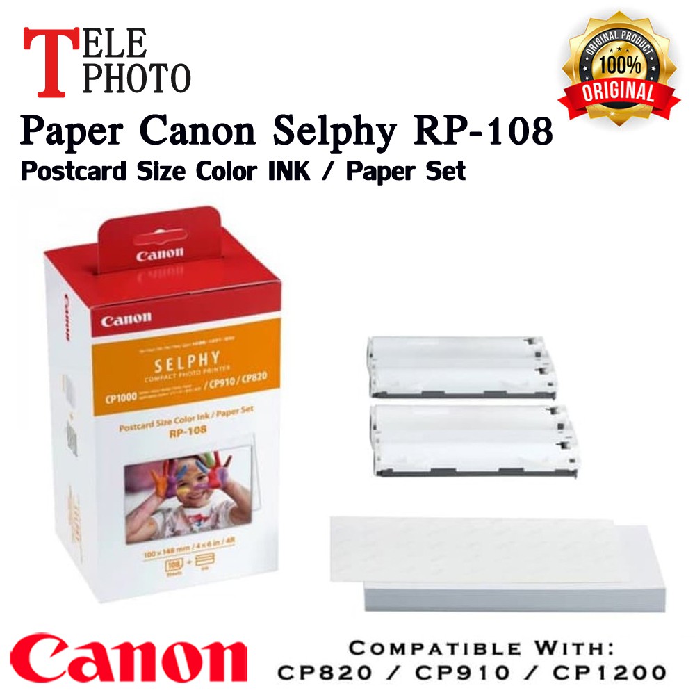 Jual PAPER CANON SELPHY RP108 Original | Shopee Indonesia
