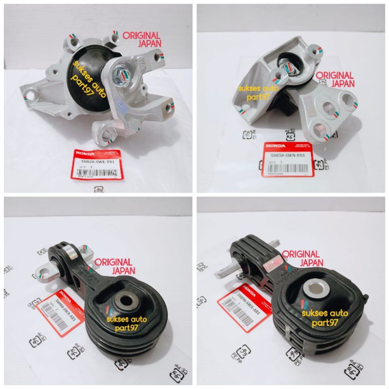 Jual engine mounting set Honda all new crv gen3 gen 3 2400cc 2007-2012 matic original | Shopee ...