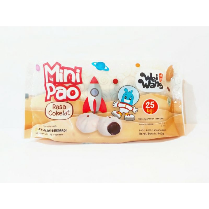 Jual Wei Wang Mini Pao Rasa Coklat (isi 25 pc) | Shopee Indonesia