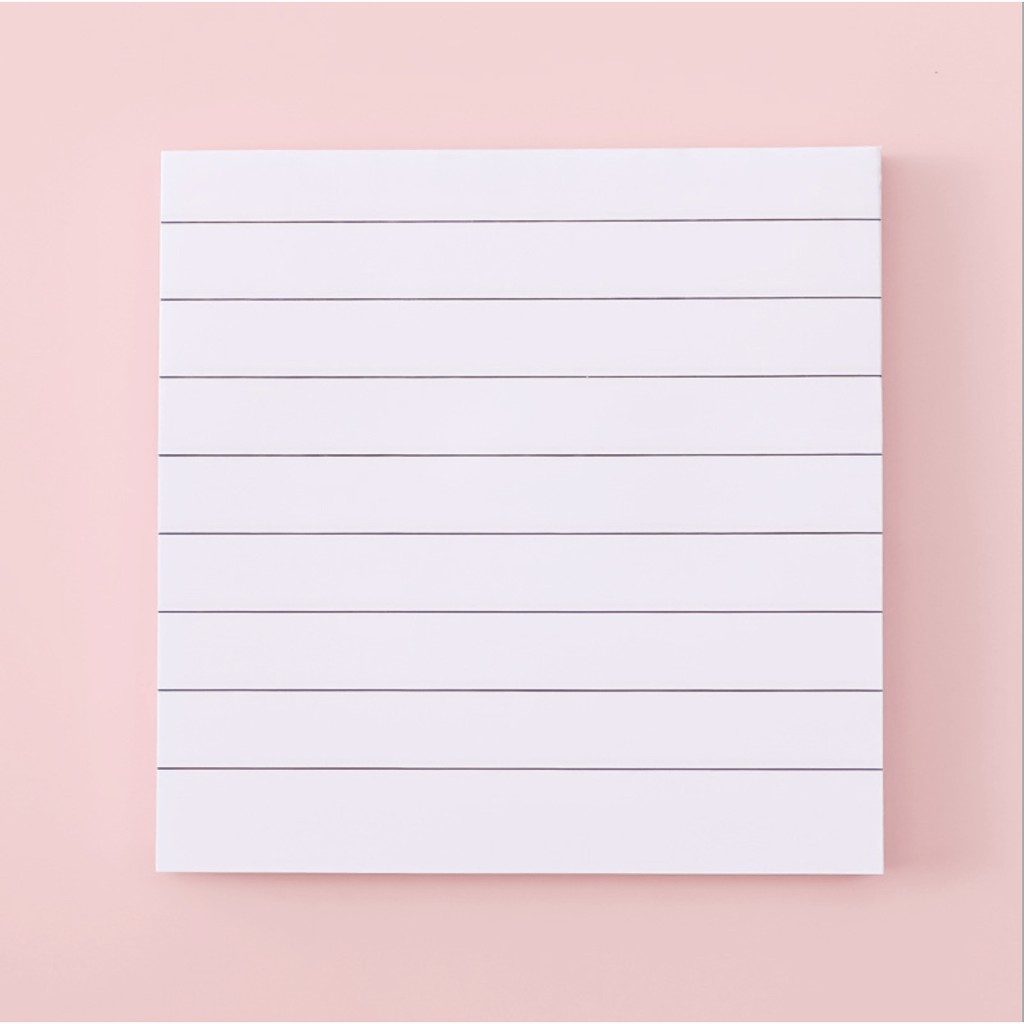 Jual 80 lembar sticky notes kertas memo kraft korea motif grid dan ...