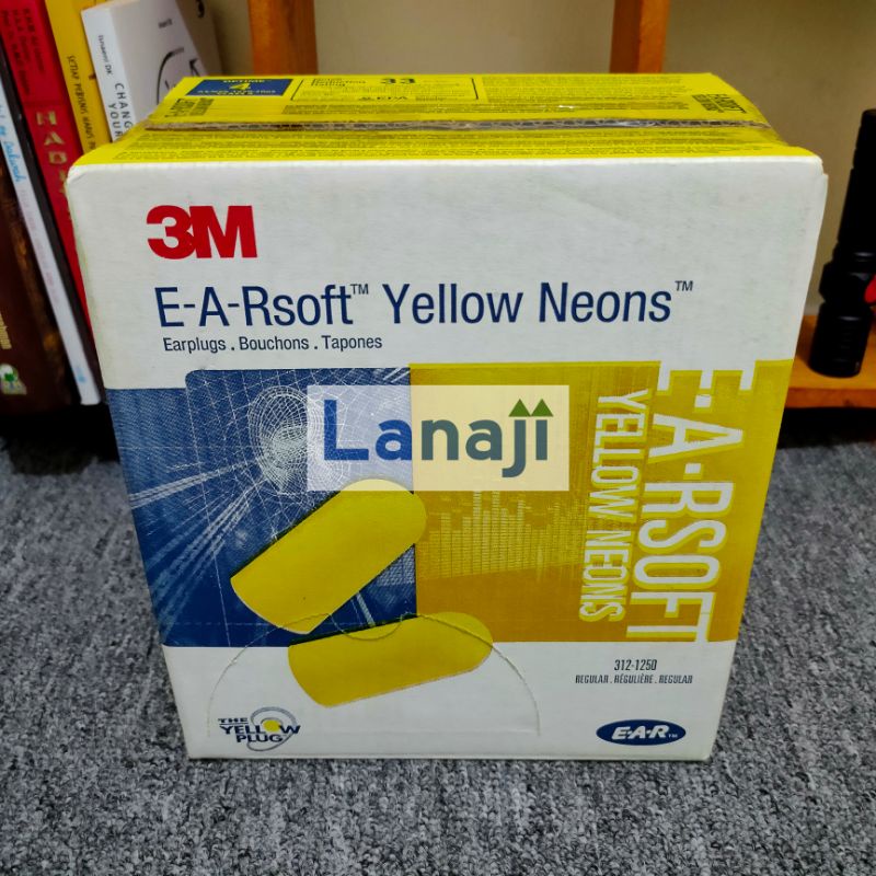 Jual Earplug 3M Box Isi 200 Pasang Pelindung Telinga Earsoft Yellow ...