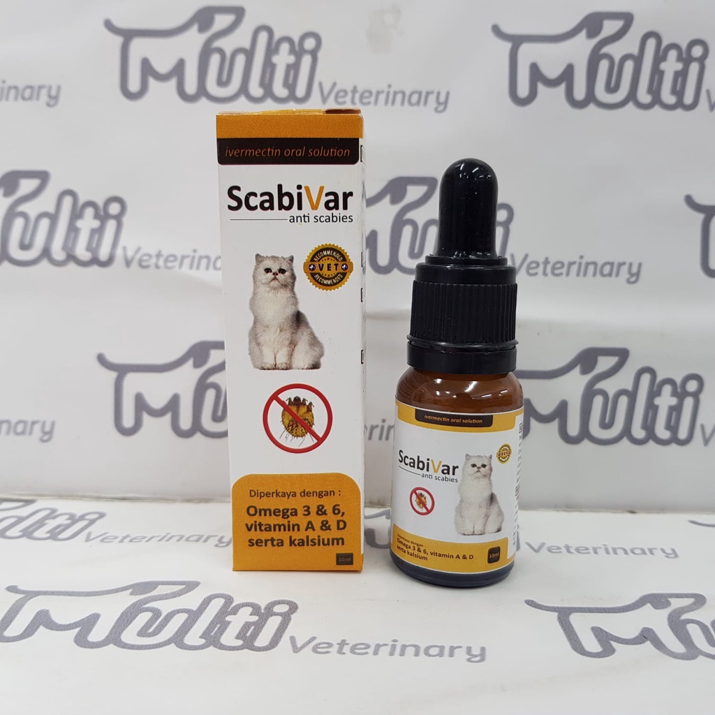 Jual SCABIVAR 10ml Anti Scabies Kucing Gatal Koreng Infeksi Kulit ...