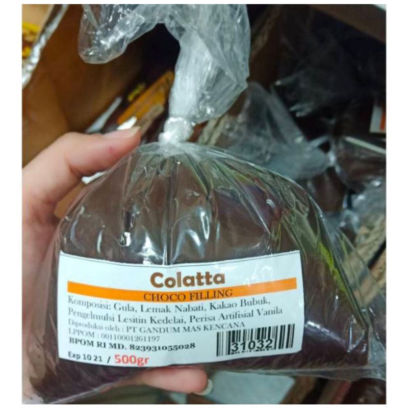 Jual Colatta choco filling 500 gr coklat chocolate untuk isian kue ...