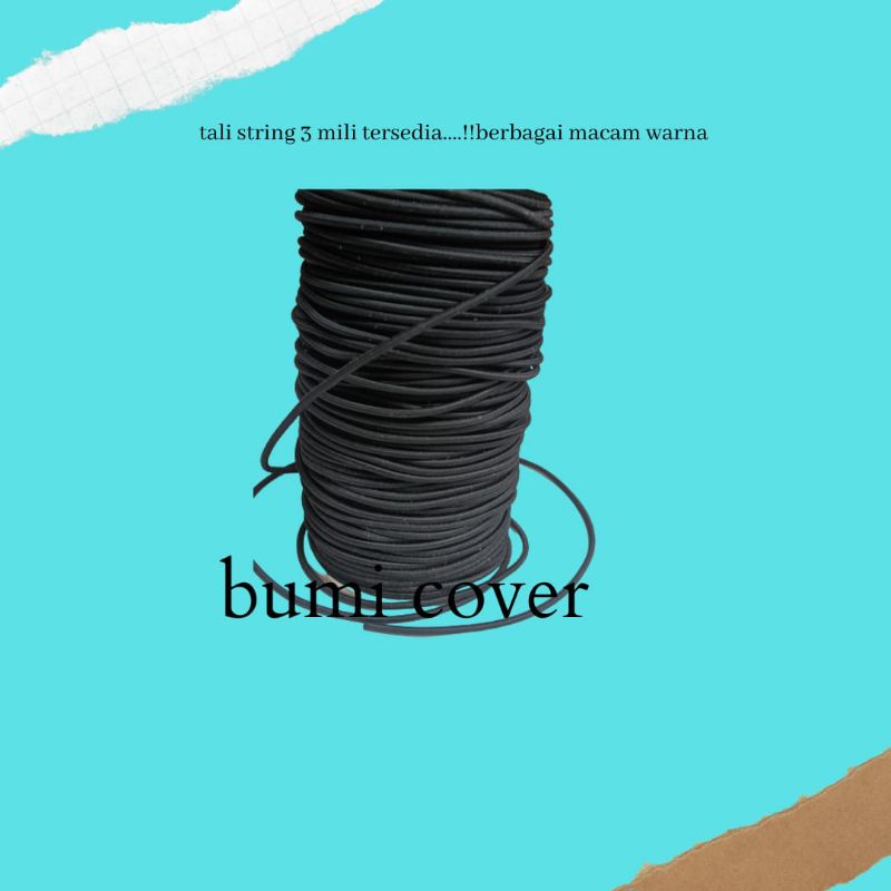 Jual tali string meteran tali string tas tali string 3mm | Shopee Indonesia