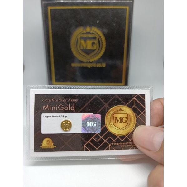 Jual Mini Gold 24K gramasi 0,25 dan 0,1gram (Logam Mulia/Emas Mini/Emas ...