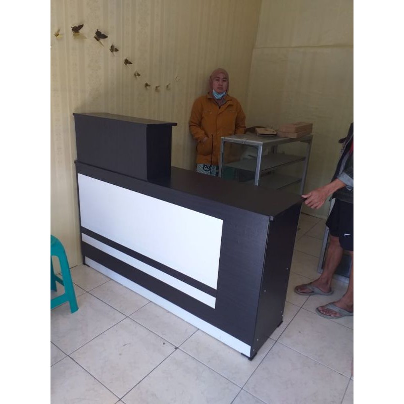 Jual meja kasir costum multipek HPL | Shopee Indonesia