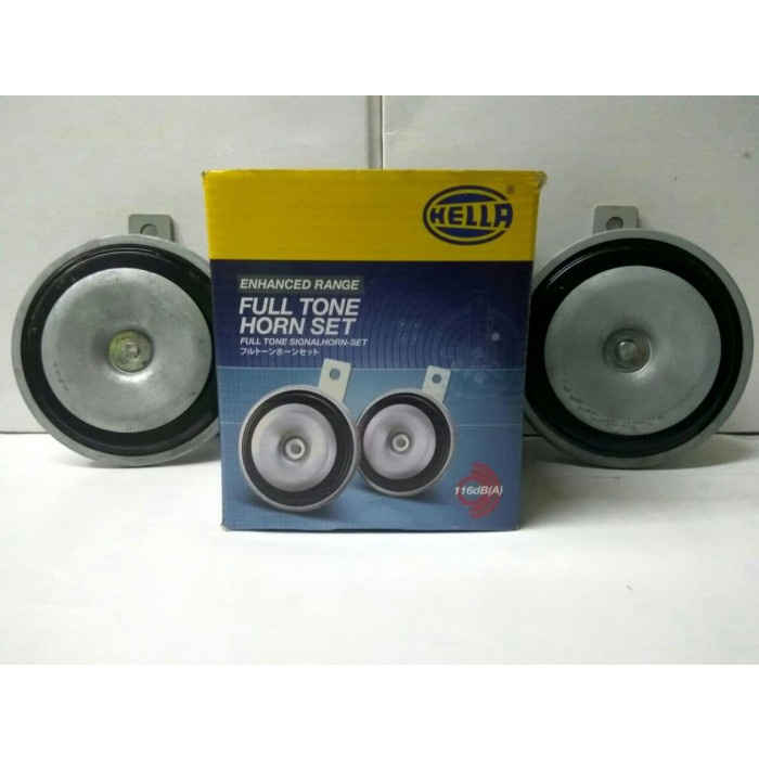 Jual Klakson Hella Disc Full Tone Horn Set 12V (Silver) ORIGINAL (Kode ...