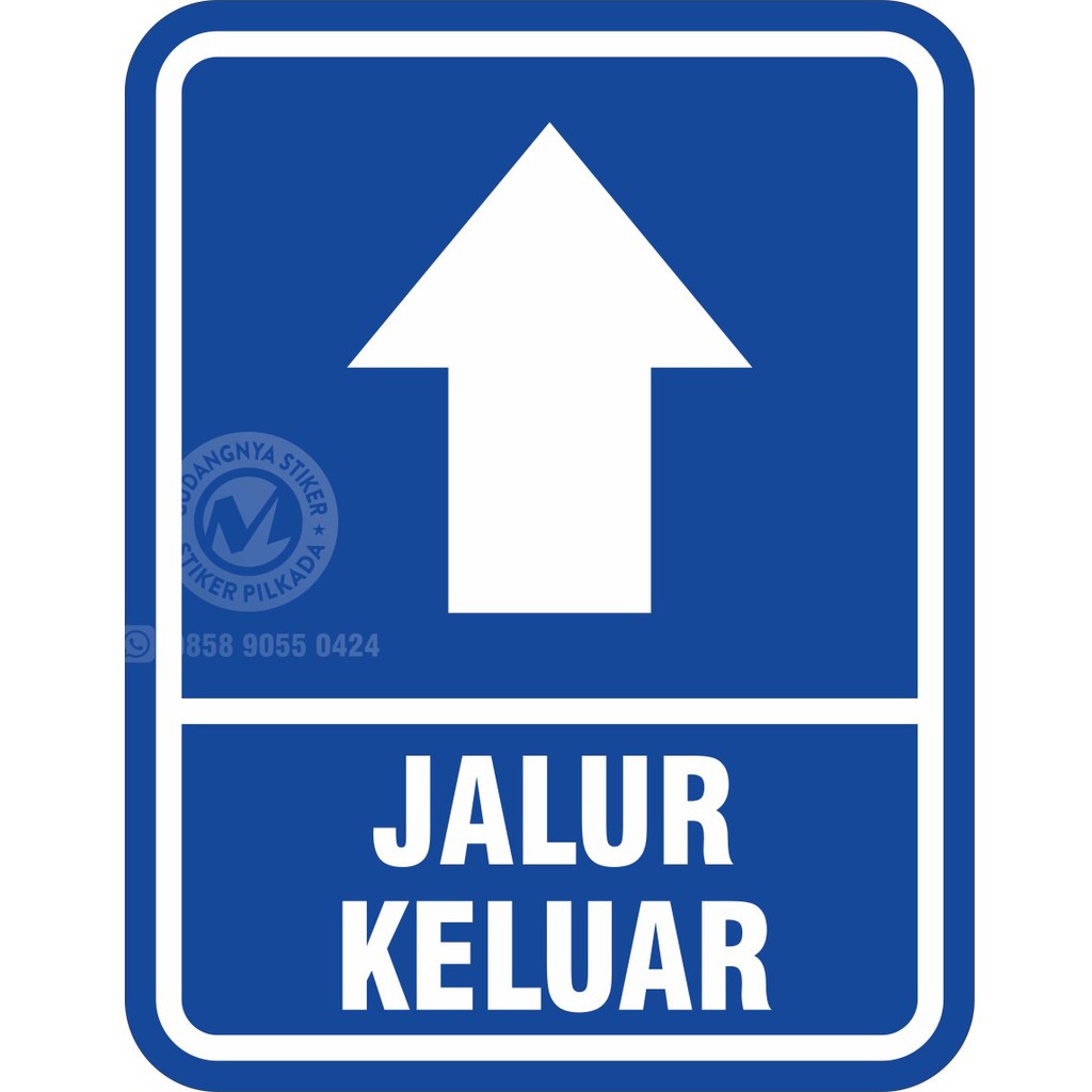 Jual STIKER VINYL RAMBU JALUR KELUAR | Shopee Indonesia