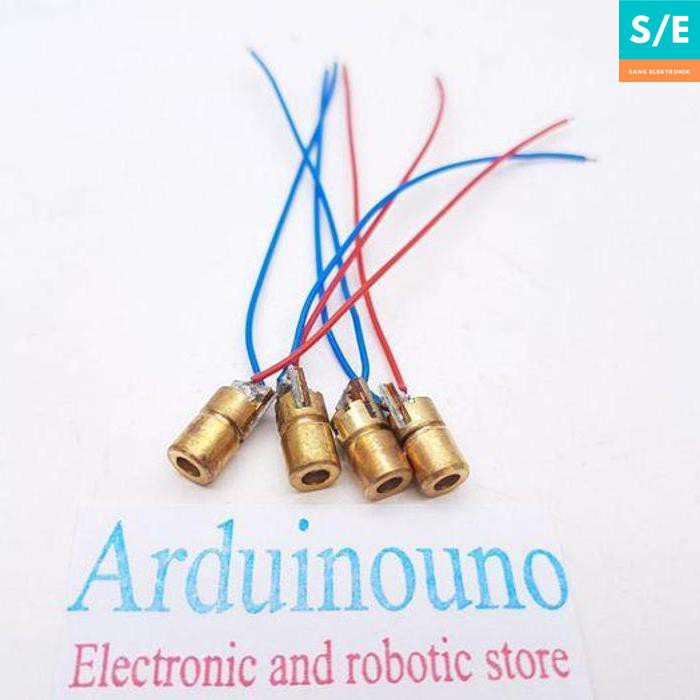 Jual Laser 5V 650nm 5mW Laser Red Dot Module pointer Laser diode Merah ...