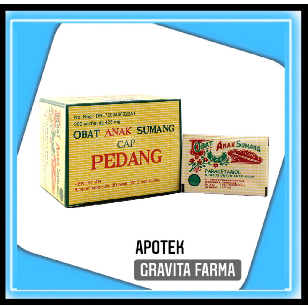 Jual Obat Anak Sumang cap PEDANG - harga per 20 sachet | Shopee Indonesia
