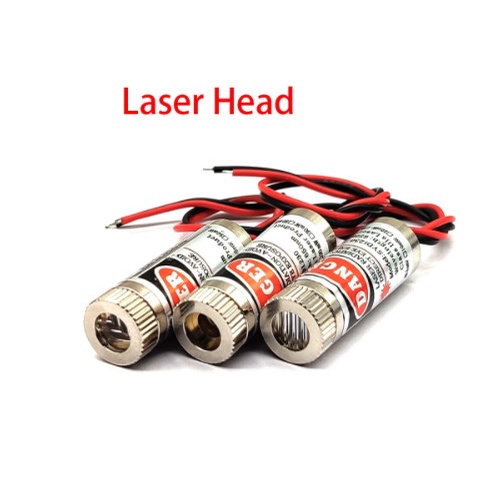 Jual 5mW 650nm Laser Head Red Cross/Line/Point Laser Module Head Glass ...
