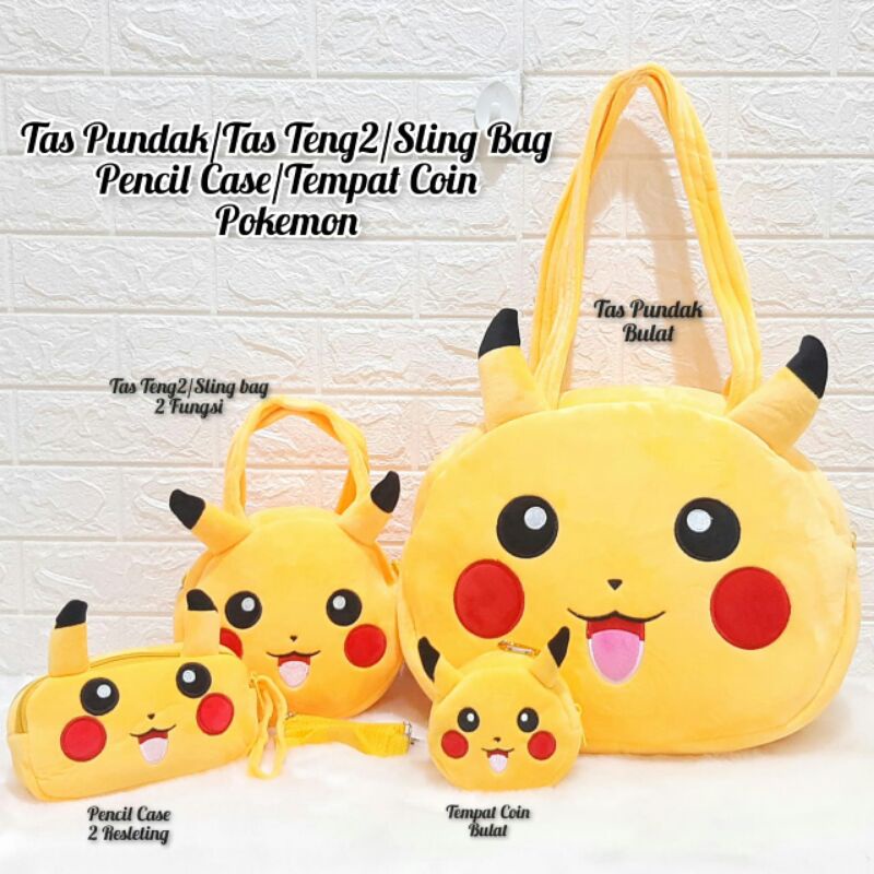 Jual BAGPACK FULL BODY POKEMON+PENCIL CASE/BAGPACK POKEOMON/TAS PUNDAK ...