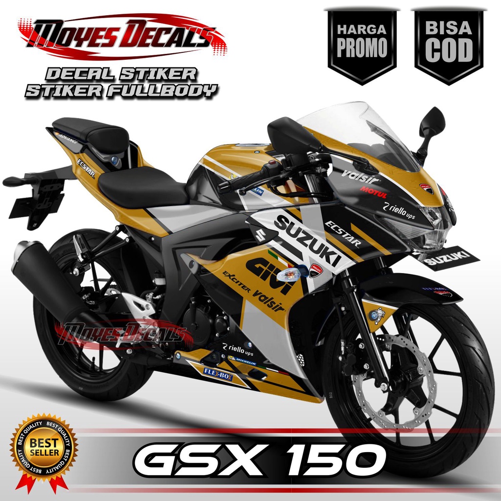 Jual Stiker GSX Decal Gsx R150 Full Body Stiker Gsx R150 Full Body ...