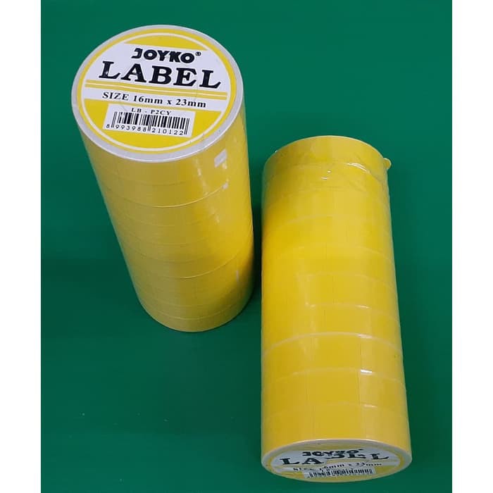 Jual LABEL HARGA | LABEL ROLL JOYKO LB-P2CY WARNA KUNING 2 BARIS | ATK ...