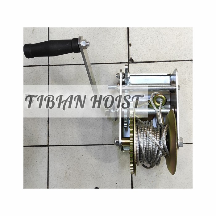 Jual KATROL- HAND WINCH BOAT WINCH KAPASITAS 1200 LBS + WIRE ROPE 10MTR ...