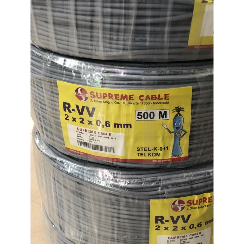 Jual Kabel telepon telp supreme ITC 2 pair (2x2x0,6) 500meter / kabel ...