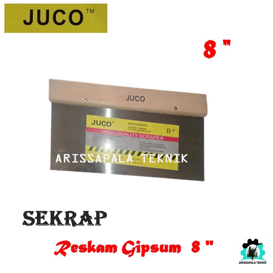 Jual Kape Scrap Skrap Reskam Raskam Gypsum Wooden Handle 8inch | Shopee ...