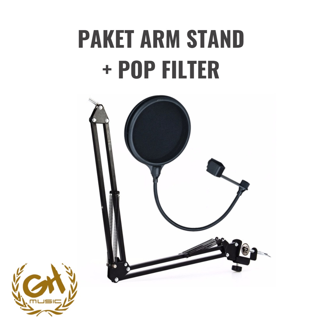 Jual POP FILTER PLUS ARM STAND PODCAST | Shopee Indonesia