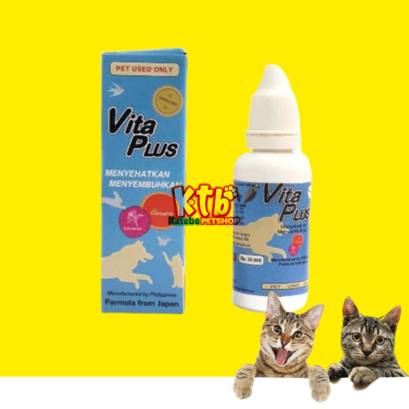 Jual Vita Plus 30ml Multivitamin Kucing Anjing Vitaplus Vitamin 30 ml | Shopee Indonesia