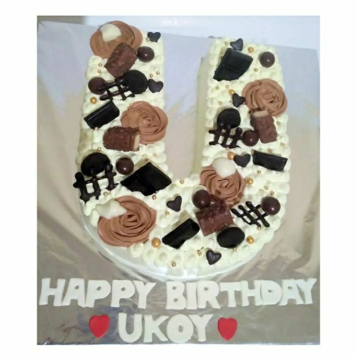 Jual Cake Huruf/Cake Angka/kue ulang tahun huruf/kue ultah huruf/kue ...