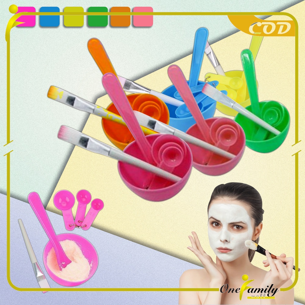 Jual ONE-K28 Mangkok Masker Set 4IN1 / Mangkuk Masker Set Plus Kuas ...