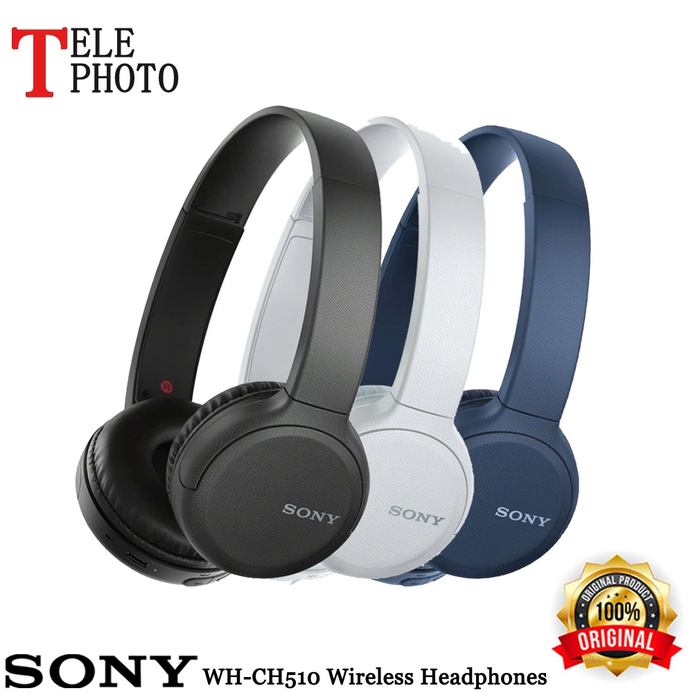 Jual SONY WH-CH510 Black On Ear Wireless Headphone / CH510 / CH-510 ...