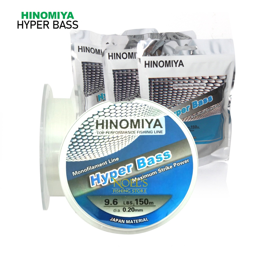 Jual Senar Hinomiya HYPER BASS 150M | Japan | Material Mono Nylon Line | Shopee Indonesia