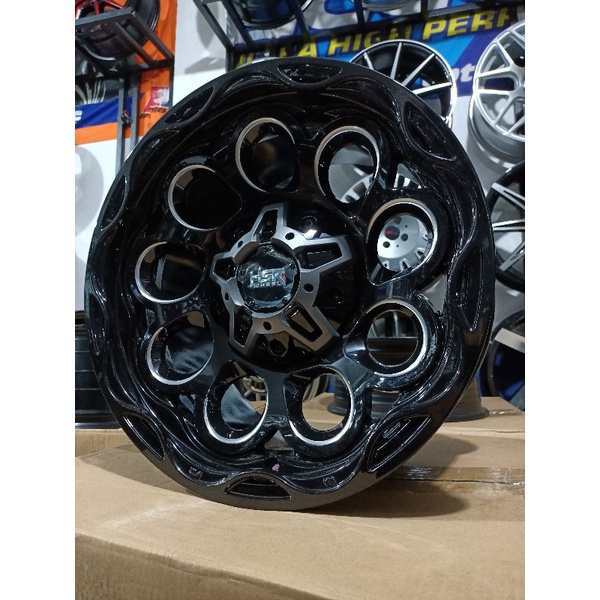 Jual velg mobil terbaru hsr bajo r17 buat pajero, triton, hilux, fortuner | Shopee Indonesia