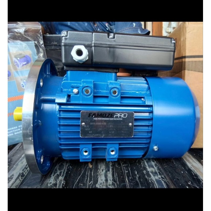 Jual Motor Penggerak Elektromotor FAMOZE PRO 2 HP 1 phase model Flange ...