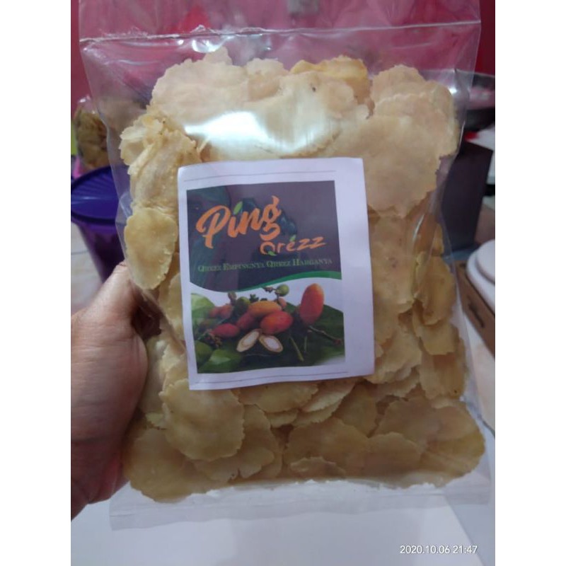 Jual emping melinjo/emping asli/emping menes 250 gram (biji melinjo ...