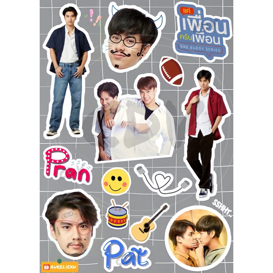 Jual Stiker Bad buddy series nanon korapat ohm pawat sticker bad buddy ...