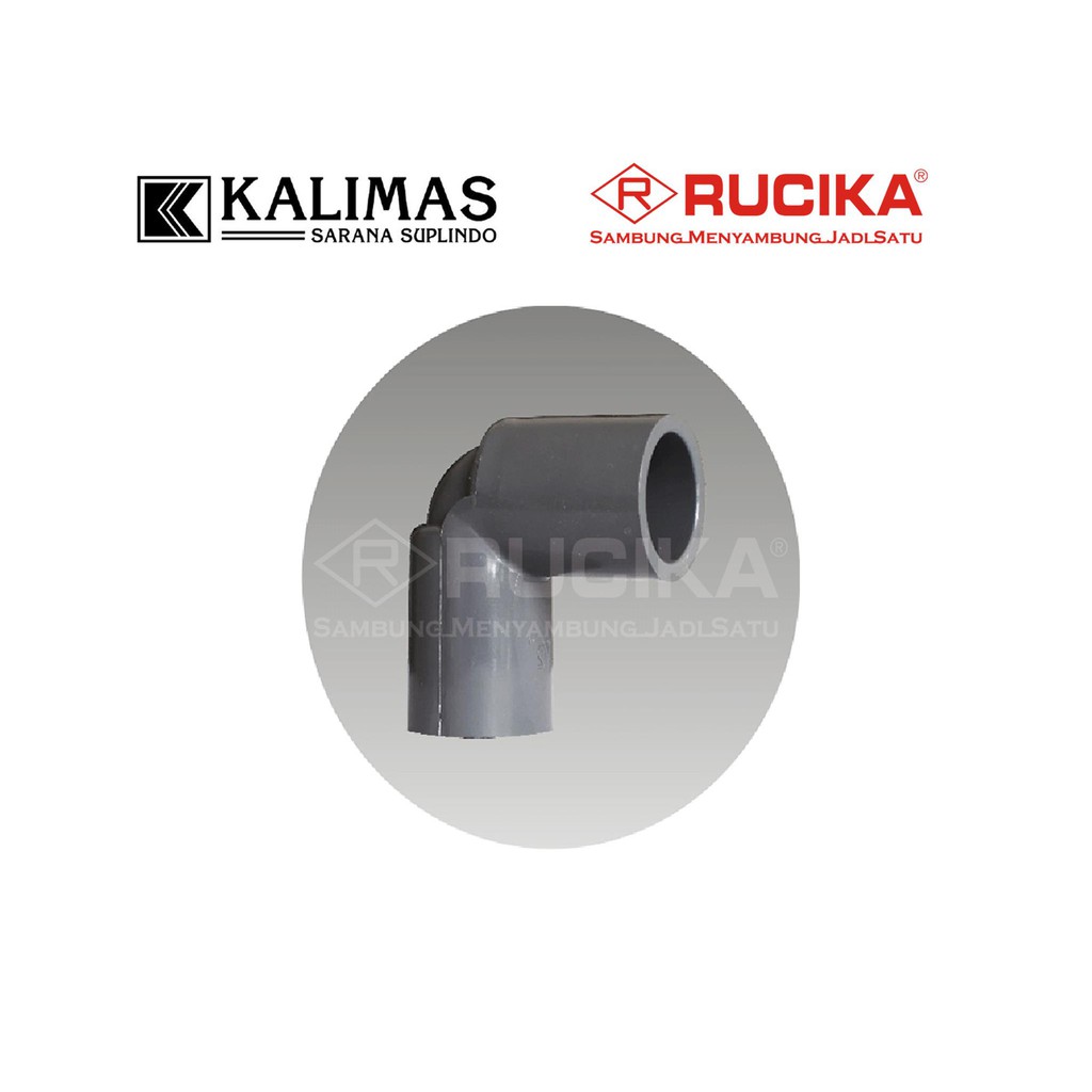 Jual Elbow / Knie PVC AW (RUCIKA) d. 1/2" x 90 deg | Shopee Indonesia