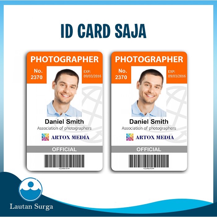 Jual Print Cetak ID Card Custom 1 Atau 2 Sisi Bahan PVC Berkualitas Lebih Awet | Shopee Indonesia