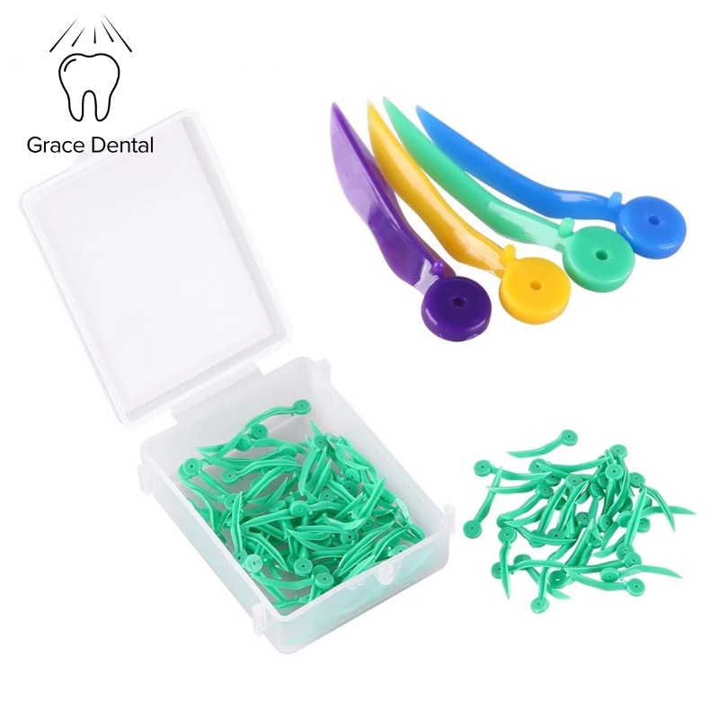 Jual Dental Disposable V Wedge dengan Lubang 100 pcs | Shopee Indonesia