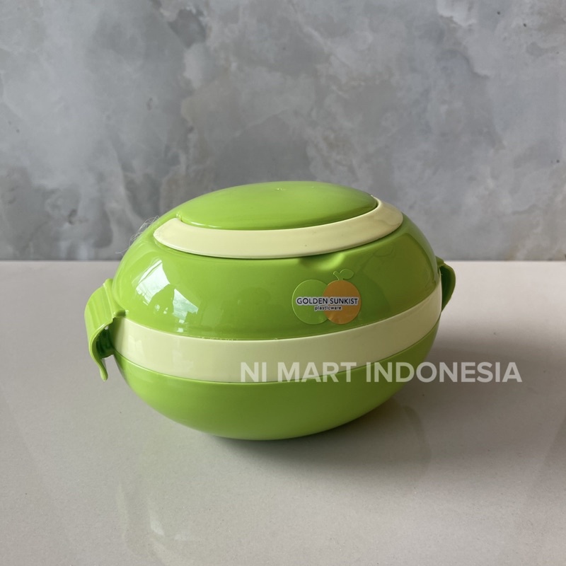 Jual Rantang Oval RAO 9002 Golden Sunkist Hijau Unik Plastik Cantik ...